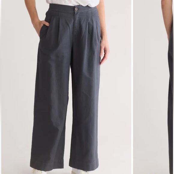 Faherty | Pants & Jumpsuits | Faherty Marin Cotton Canvas Wide Leg ...